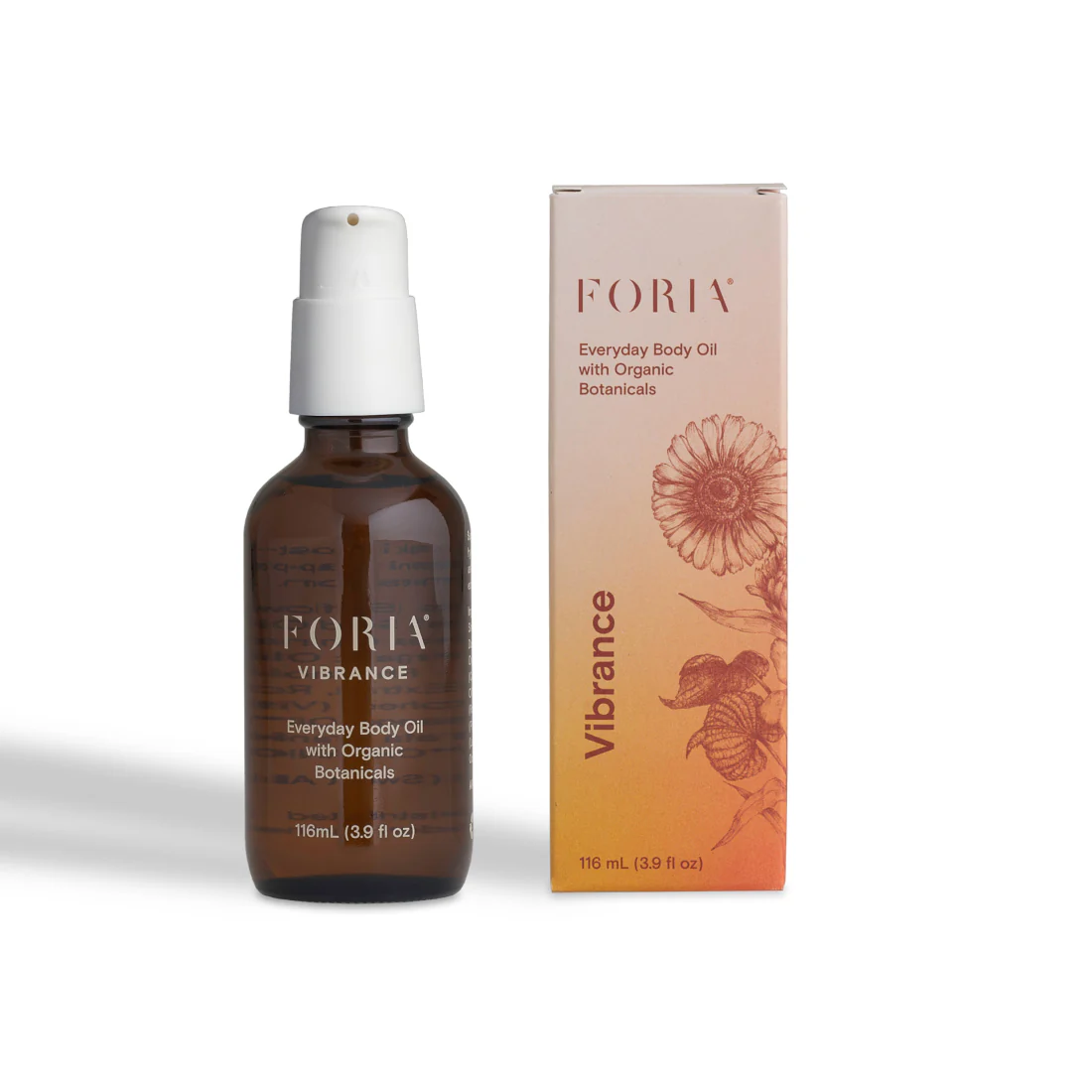 FORIA Vibrance Everyday Body Oil with Organic Botanicals 116ml / 3.9oz ...